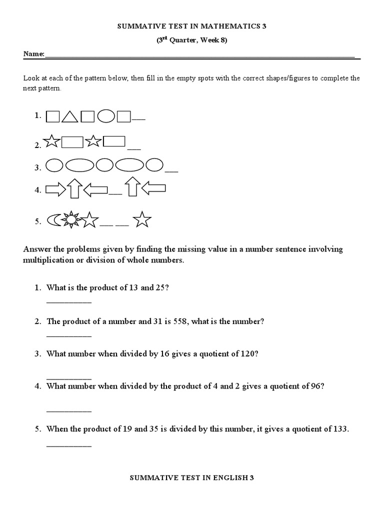 3rd Summative WEEK8 | PDF