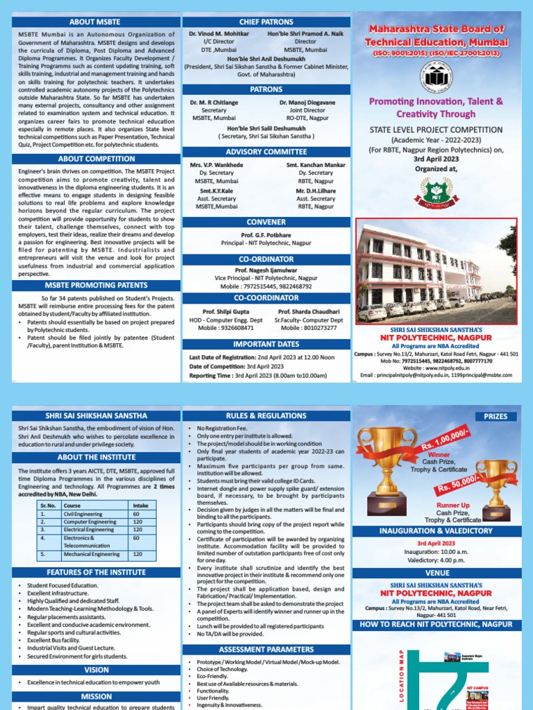 MSBTE Project-NIT 140320231436 | PDF | Engineering