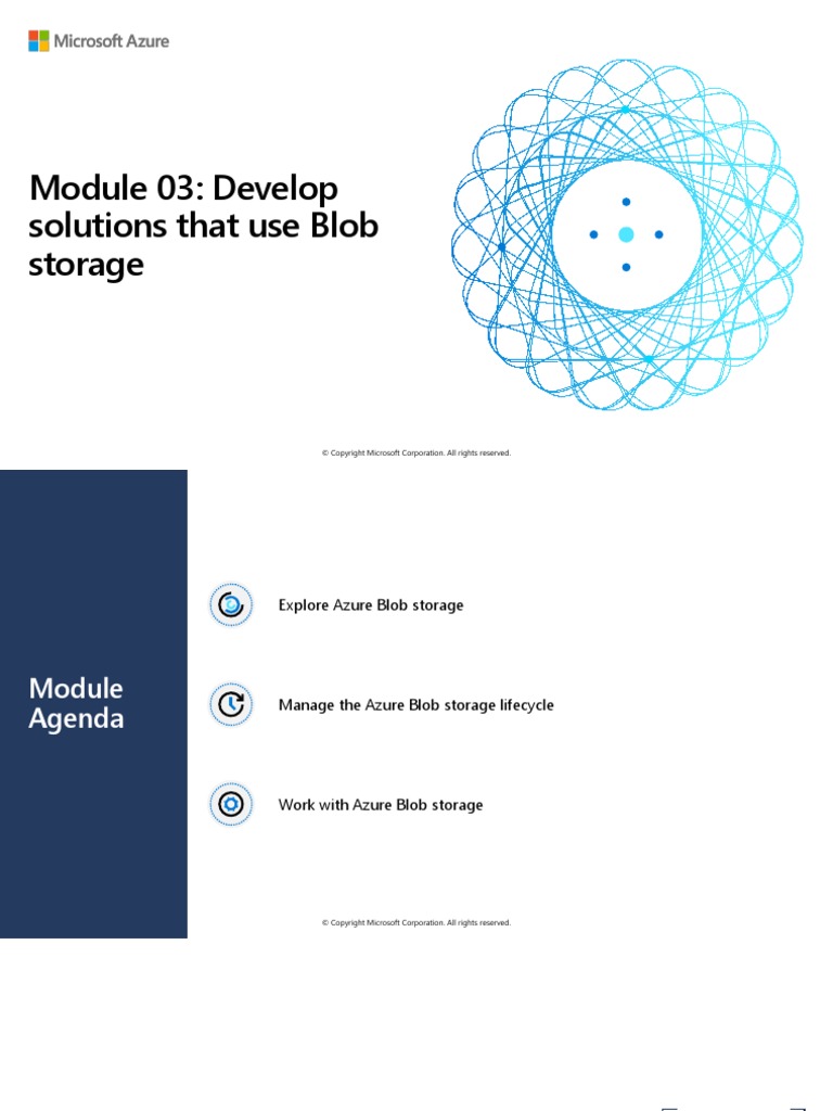 Module 03 Develop Solutions That Use Blob Storage | Download Free PDF ...