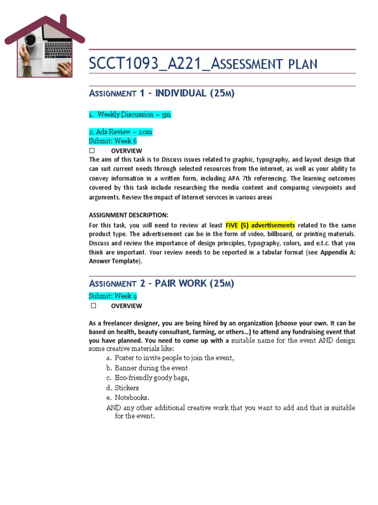 Graphic Design Assessment Plan | PDF | Communication | Communication Design