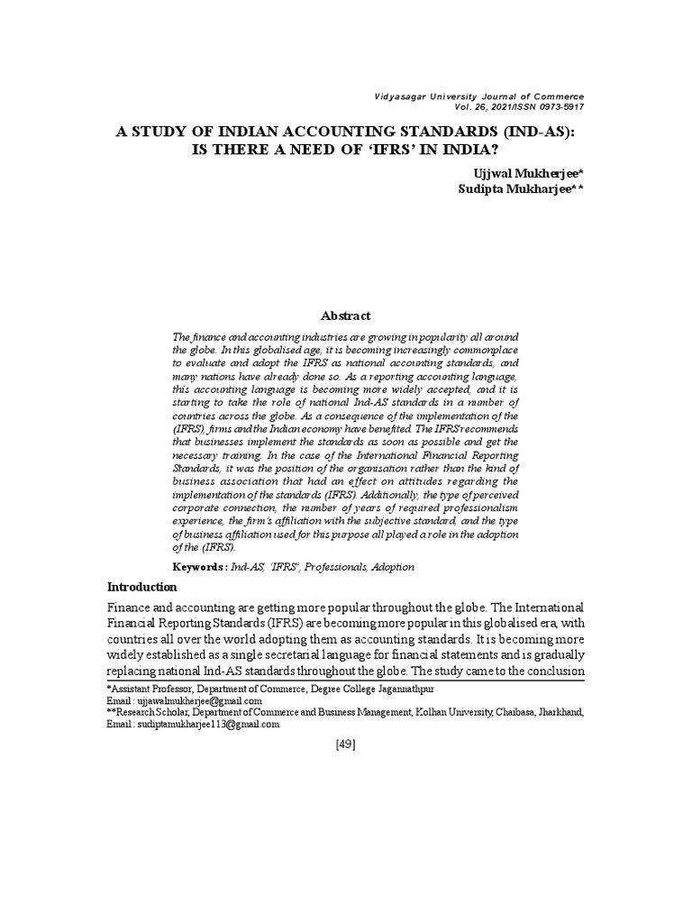 04 Ujjwal Mukherjee | PDF | International Financial Reporting Standards ... 04 Ujjwal Mukherjee | PDF | International Financial Reporting Standards ...