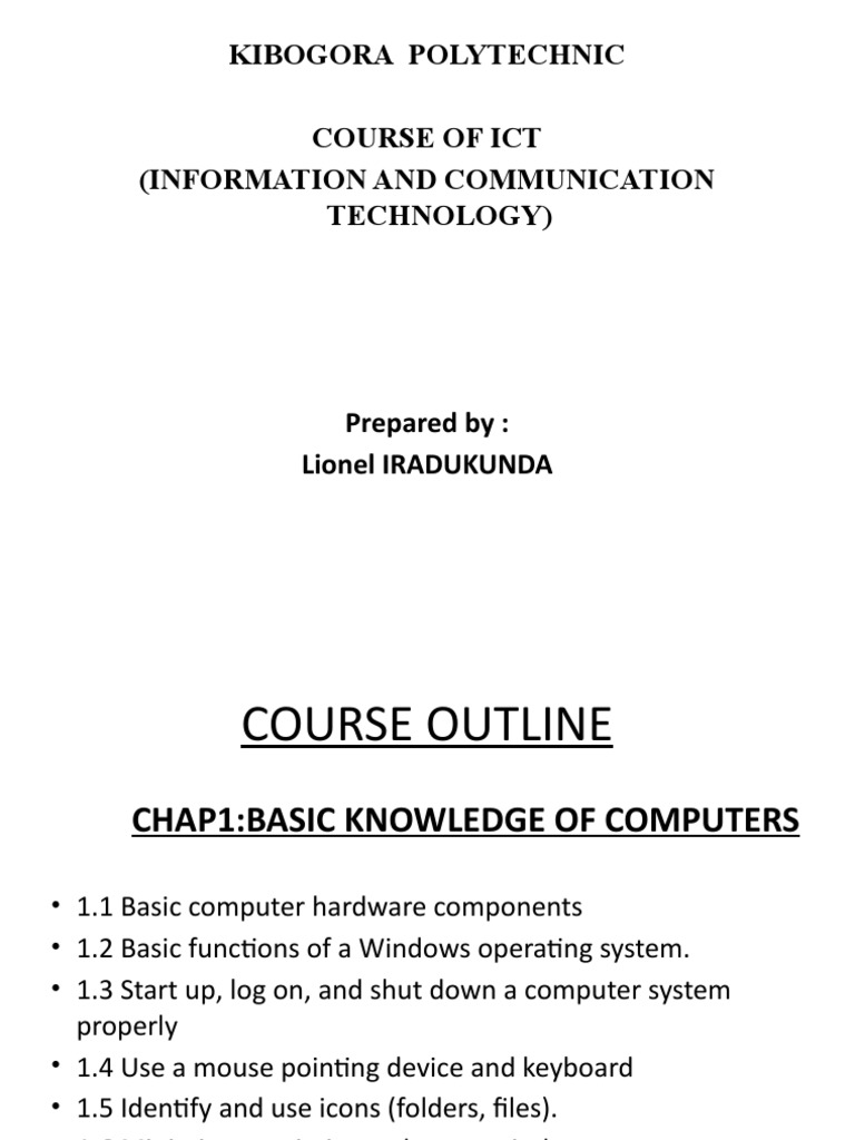 Ict Notes | PDF | Computer Hardware | Computer Keyboard Ict Notes | PDF | Computer Hardware | Computer Keyboard