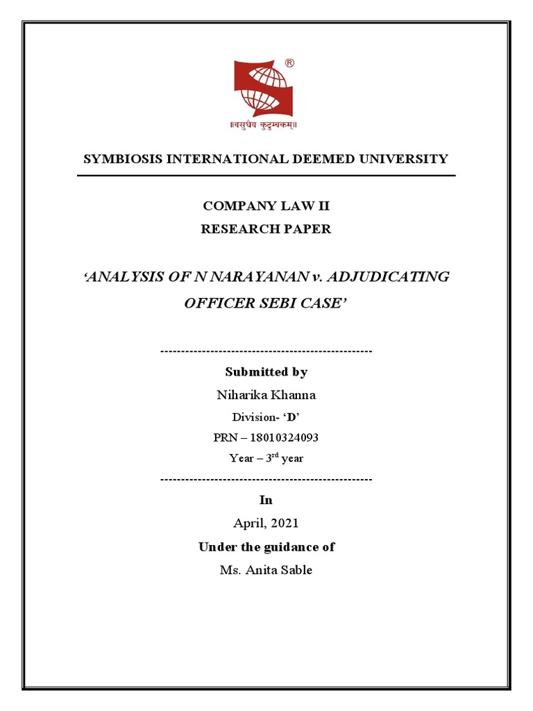 Company Law Tutorial Iii | PDF | Insider Trading | Corporate Governance