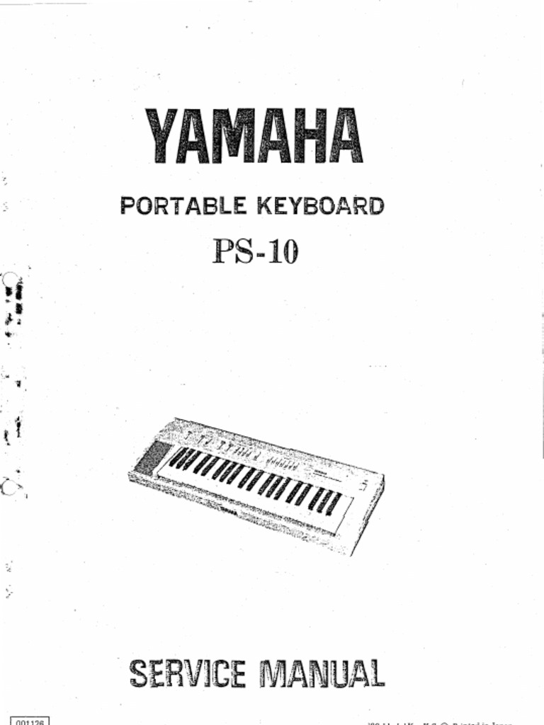 PS-10 Keyboard Service Manual | PDF
