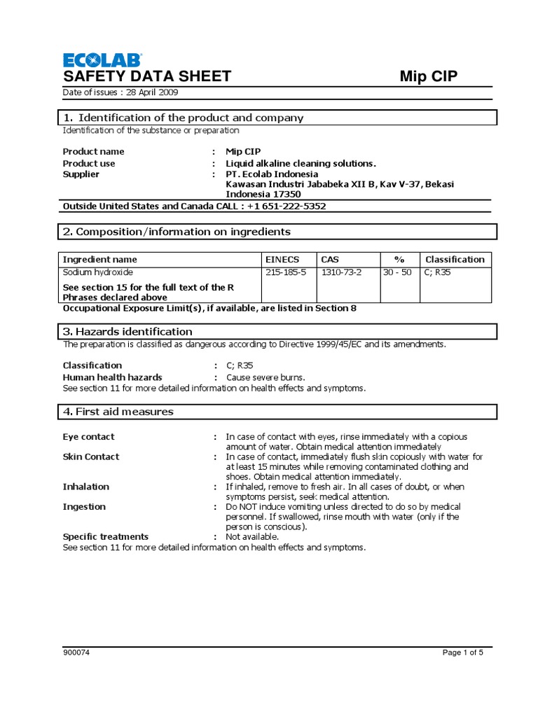 IID-EN-SDS16-Mip CIP.28.04.2009 | PDF | Sewage Treatment | Carbon Dioxide