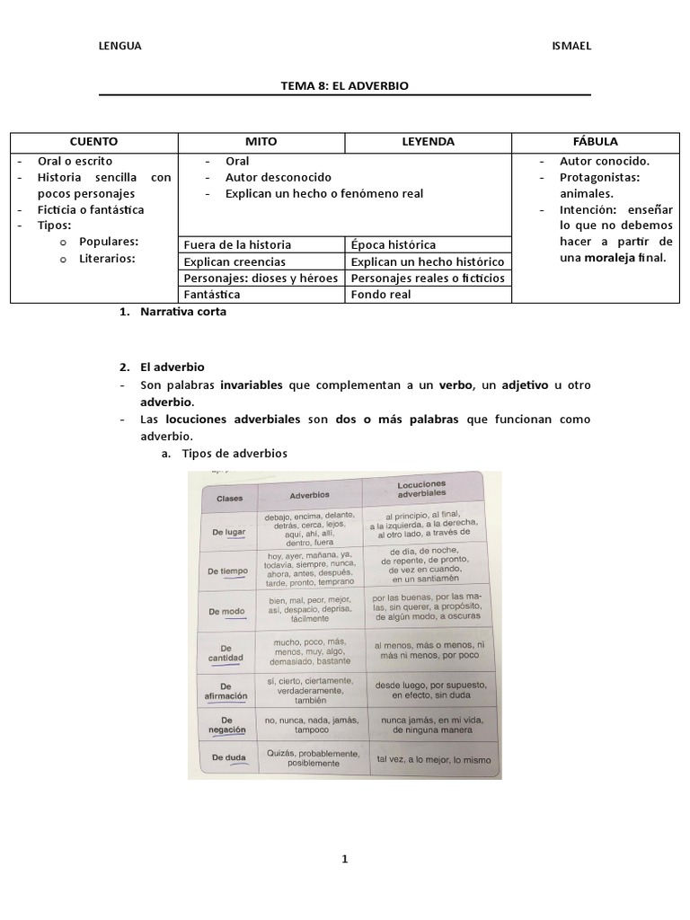 TEMA 8_Lengua 2º ESO | PDF