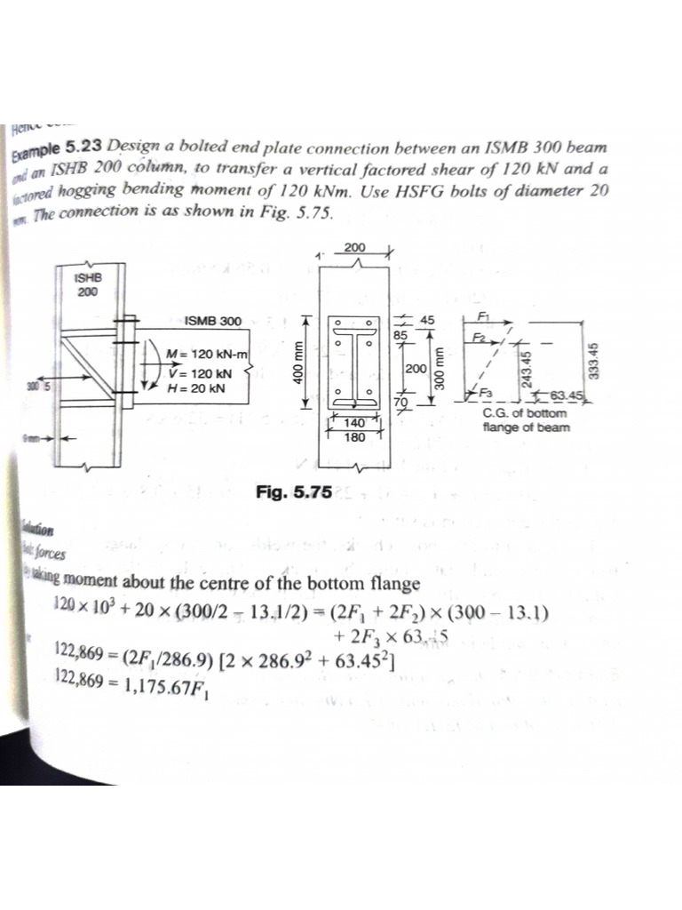 Moment Connection - Design of Steel Strucuture-Subramanian | PDF