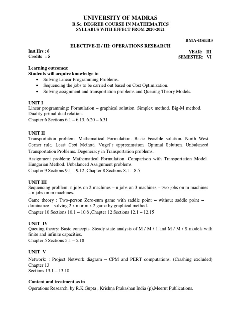 Bma Dseb3 PDF | PDF | Linear Programming | Operations Research