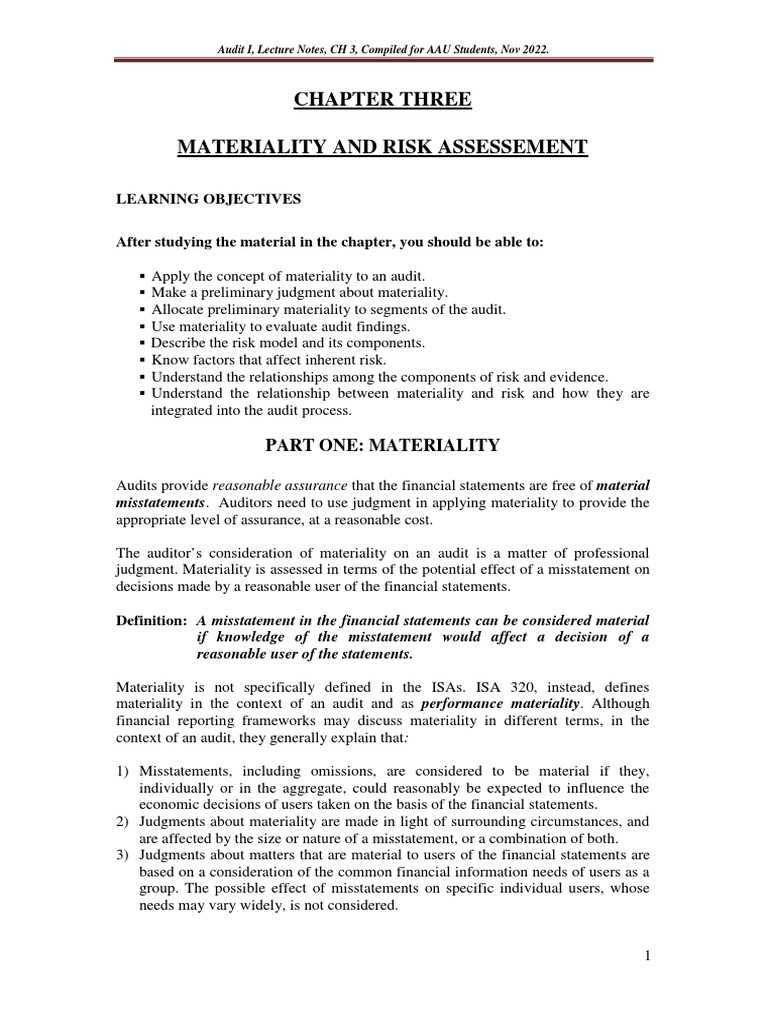 Audit One Ch 3 2022 Version Student Copy Revised Pdf Pdf