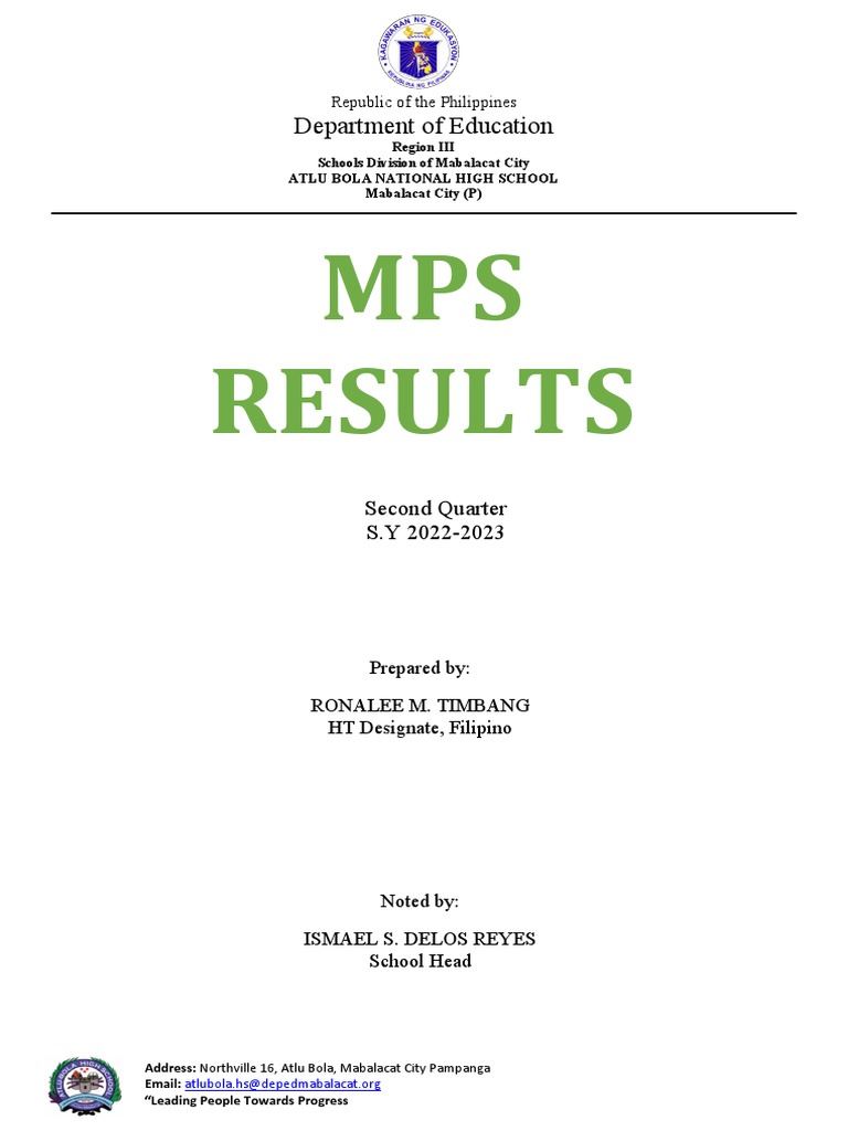 MPS FILIPINO 2022 2023 2nd QTR | PDF | Languages Of Southeast Asia | Asia