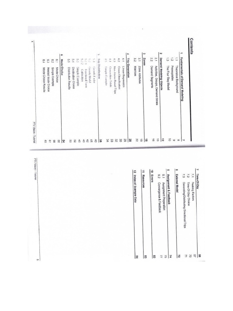 Manual Visum - 4 Step Modelling | PDF