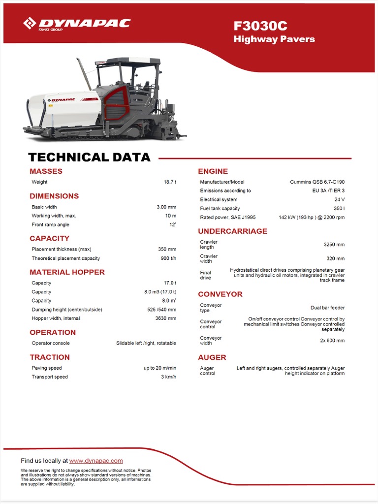 Dynapac 3030 | PDF