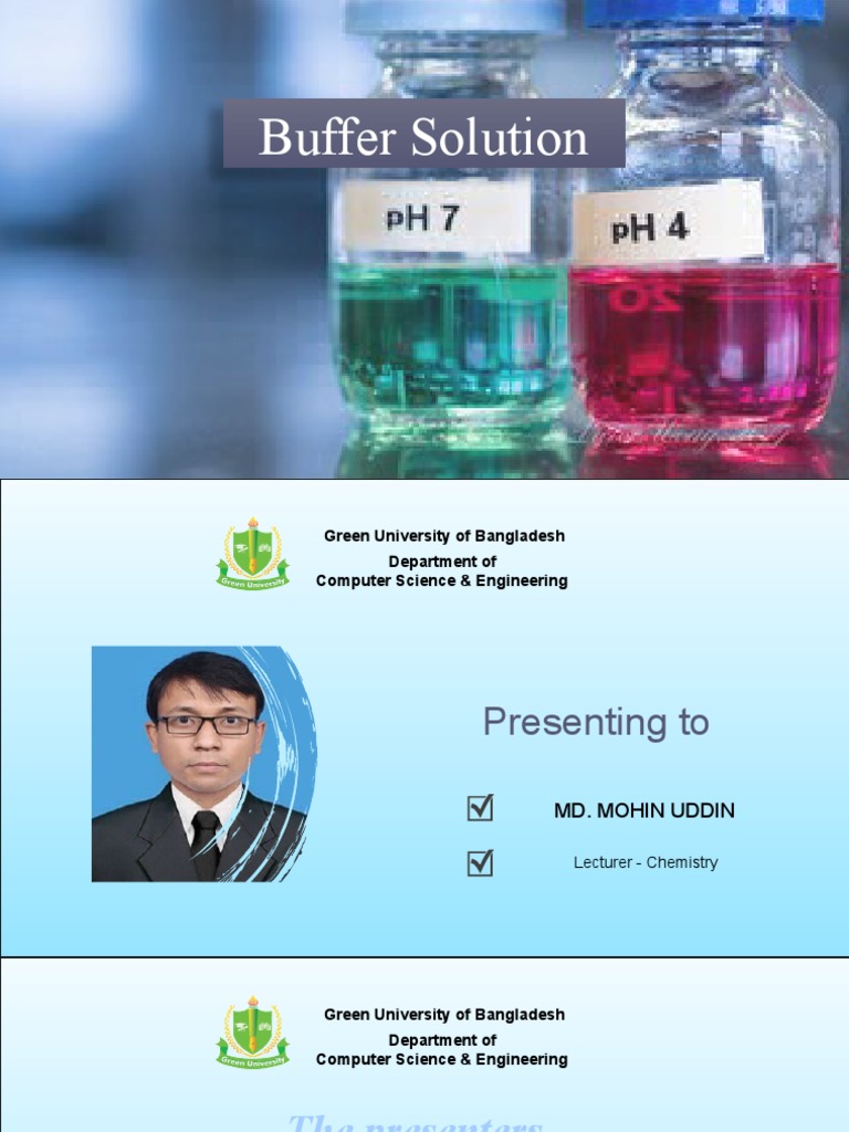 Buffer Solution - CHE102 | PDF | Buffer Solution | Acid