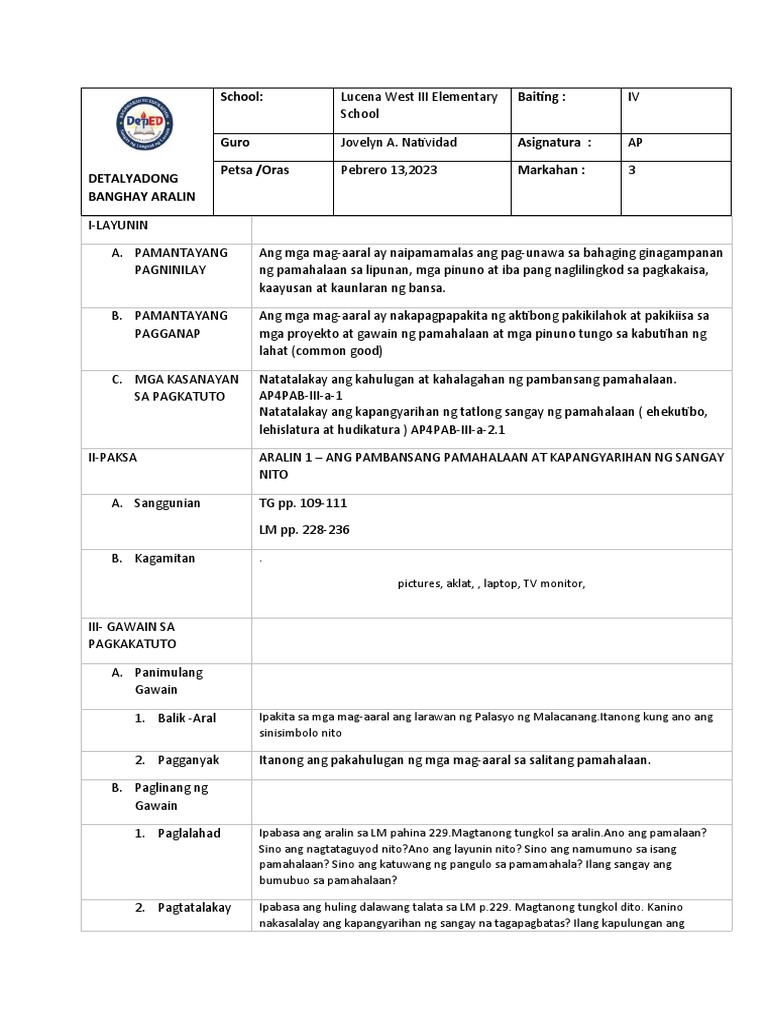 DLP - Week 1 - Q3 | PDF