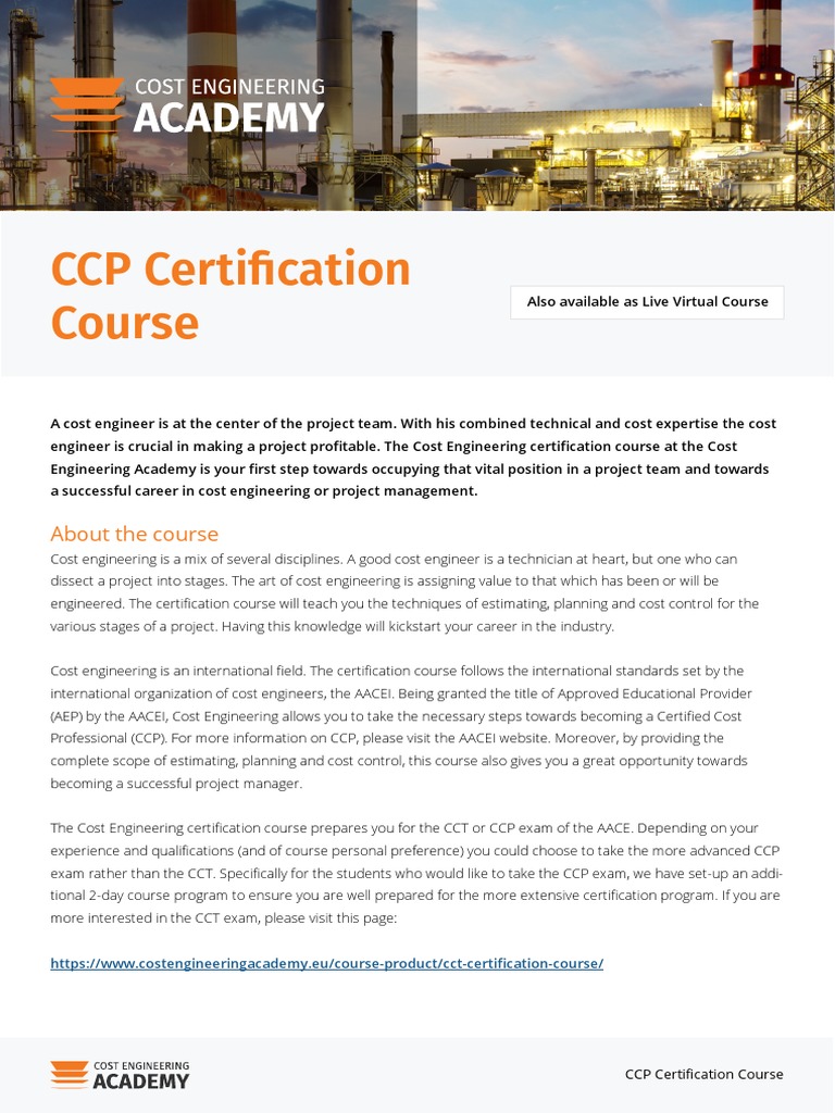 CCP Certification Course Overview | PDF | Engineer | Engineering
