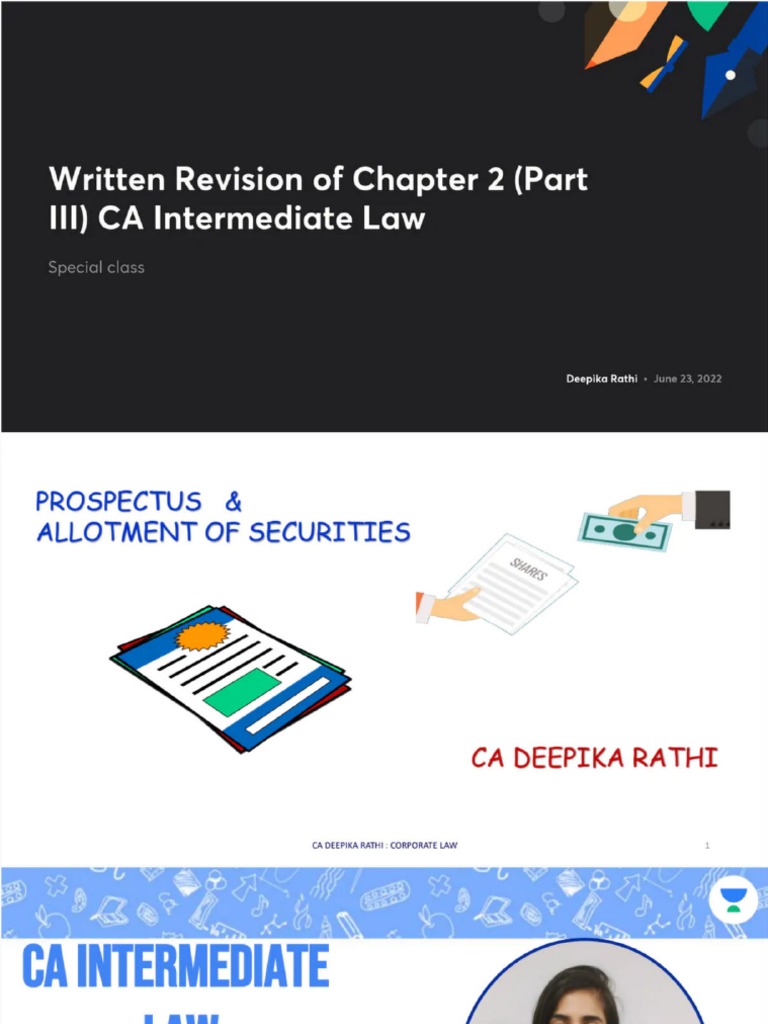 Written Revision of Chapter 2 Part III CA Intermediate Law No Anno | PDF