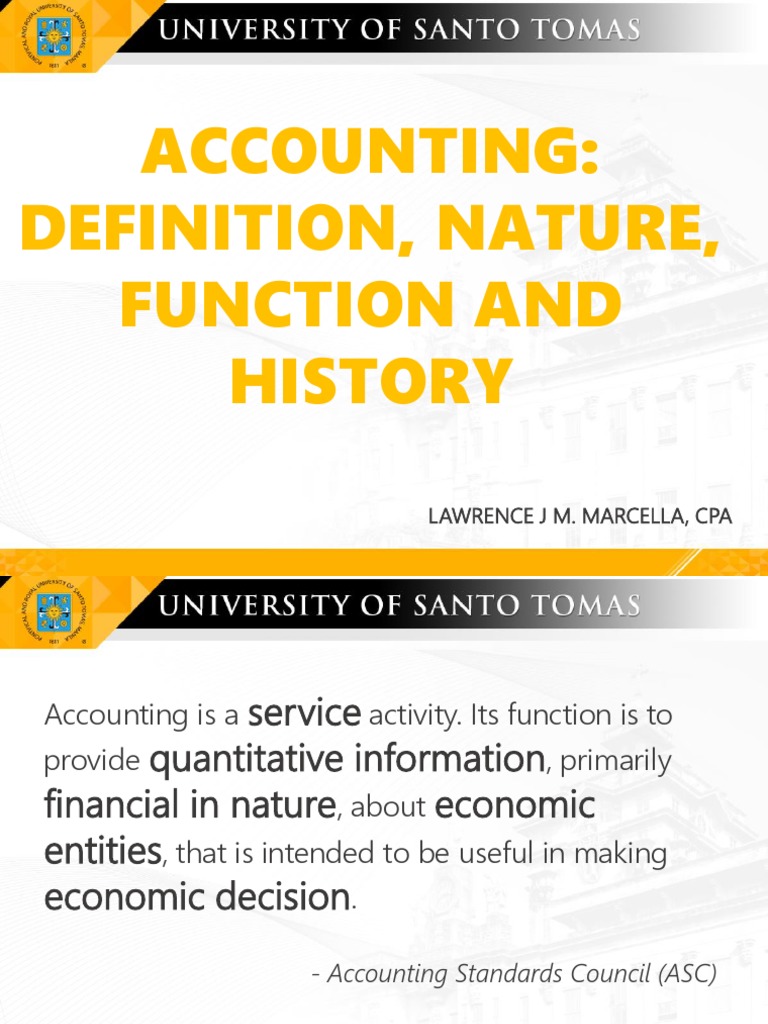 Definition Nature Function and History of Accounting | PDF | Accounting ... Definition Nature Function and History of Accounting | PDF | Accounting ...
