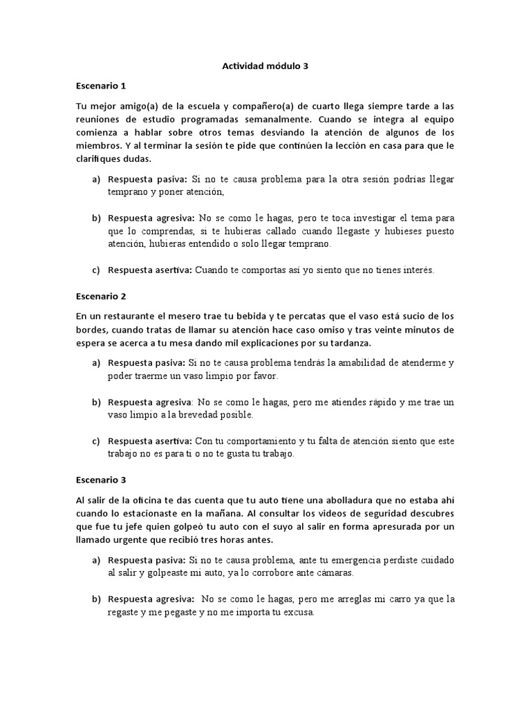 Actividad Módulo 3-Completacion | PDF