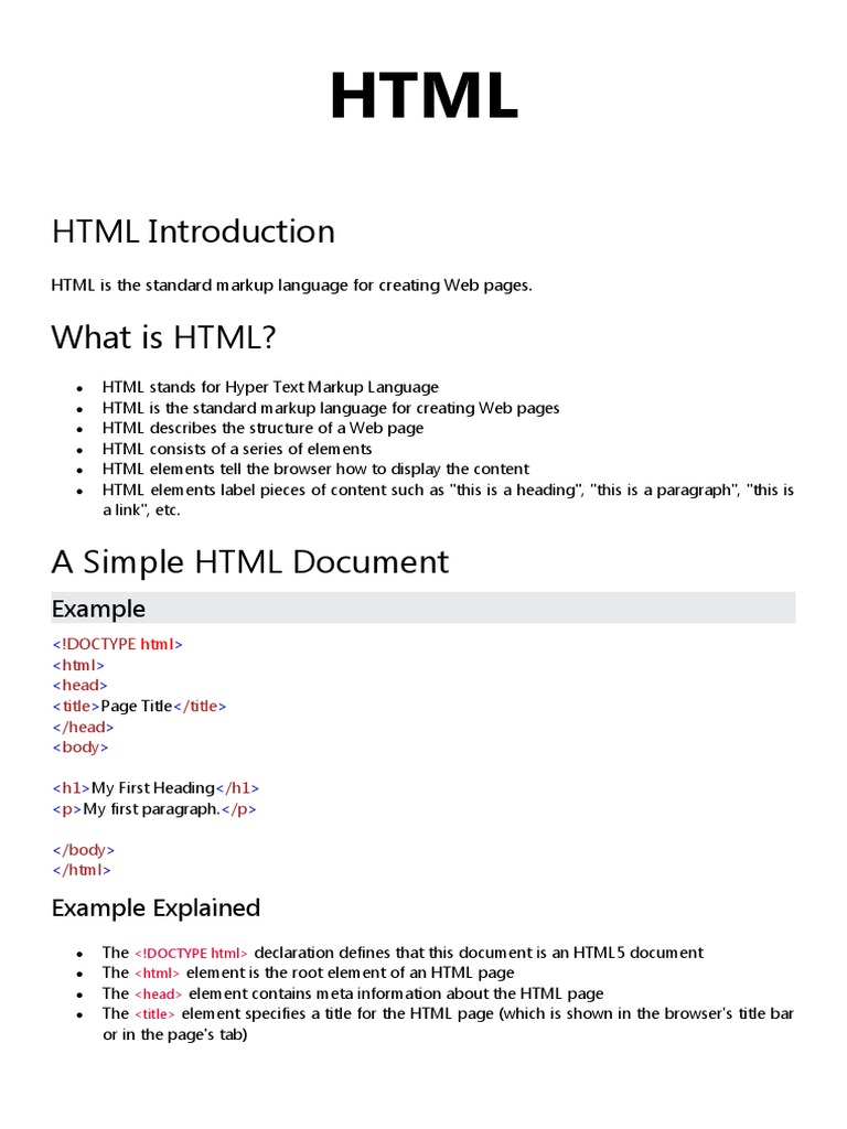 Module2 HTML | PDF | Html Element | Hyperlink