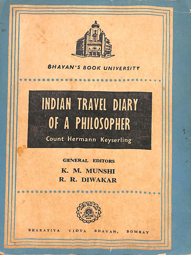 Indian Travel Diary of A Philosopher | PDF