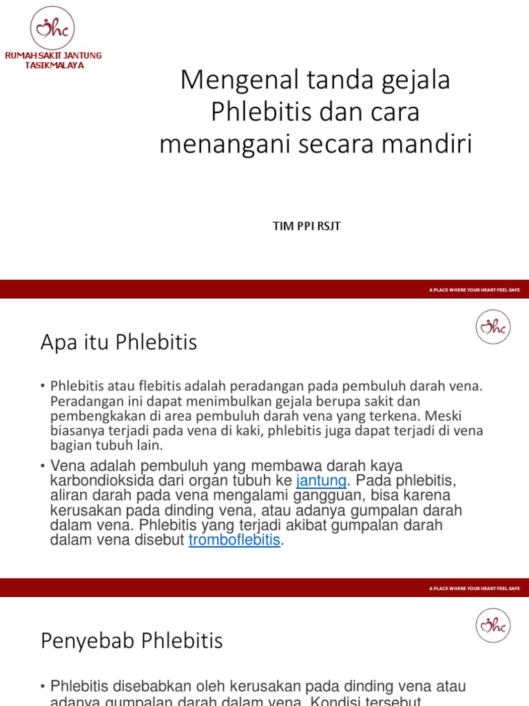 Phlebitis: Gejala, Penyebab, dan Penanganan | PDF | Sains & Matematika
