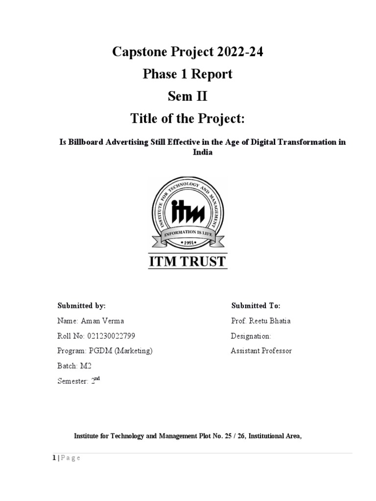 Capstone Project 22 24 Phase 1 Aman Pdf