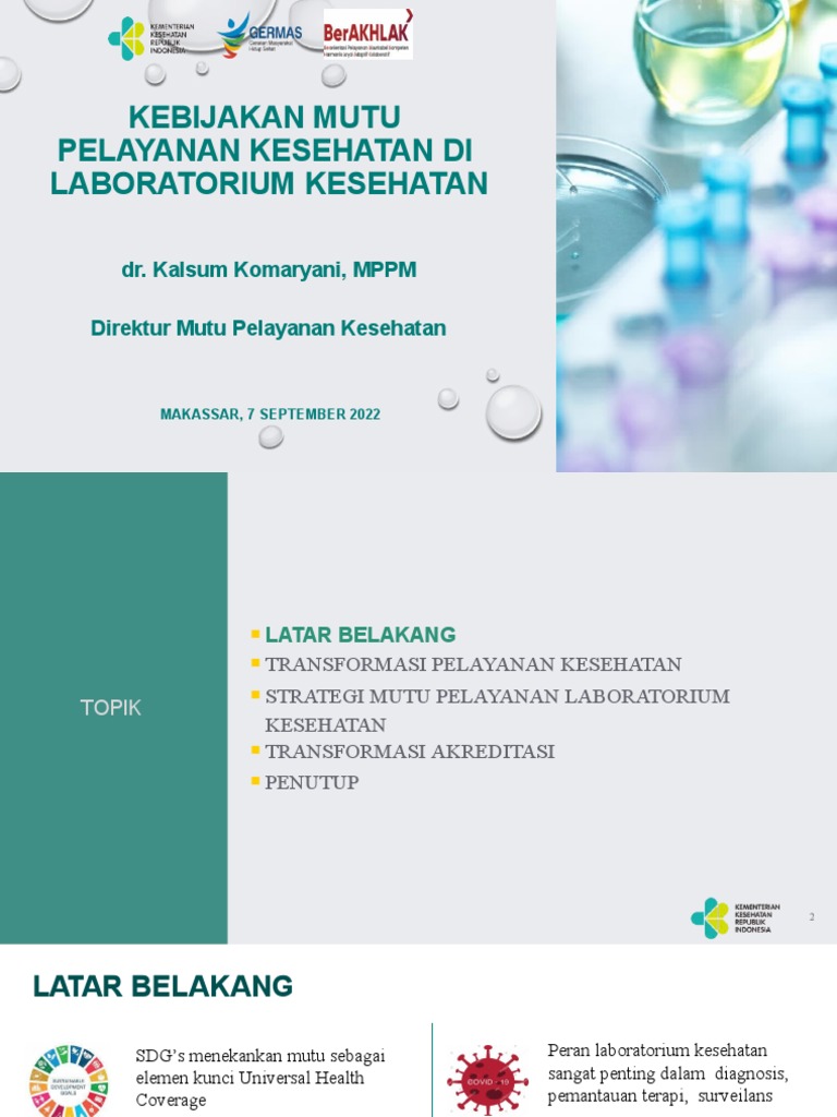 Kebijakan Mutu Pelayanan Di Labkes | PDF