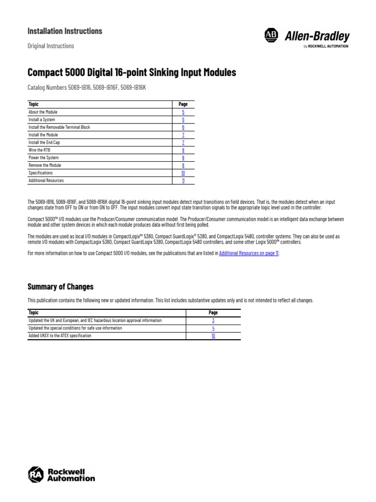 5069 In004e en P PDF | PDF | Programmable Logic Controller | Electrical ...