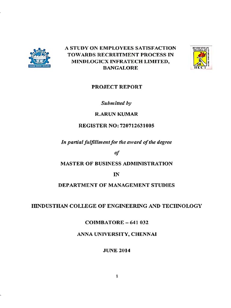 MBA HR project | PDF
