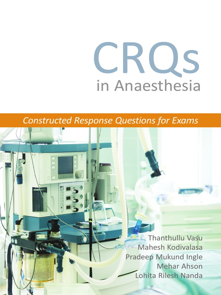 @anesthesia Books 2019 CRQs in Anaesthesia Constructed Response PDF | PDF | Anesthesia ...