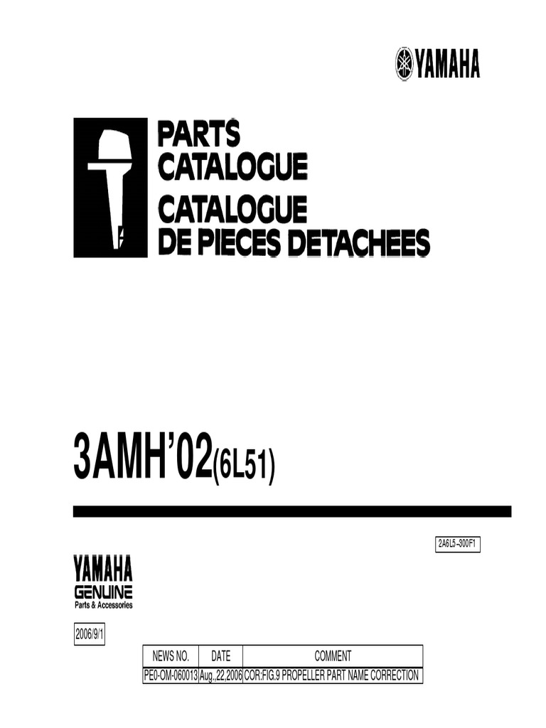Yamaha 3A Outboard Parts List | PDF