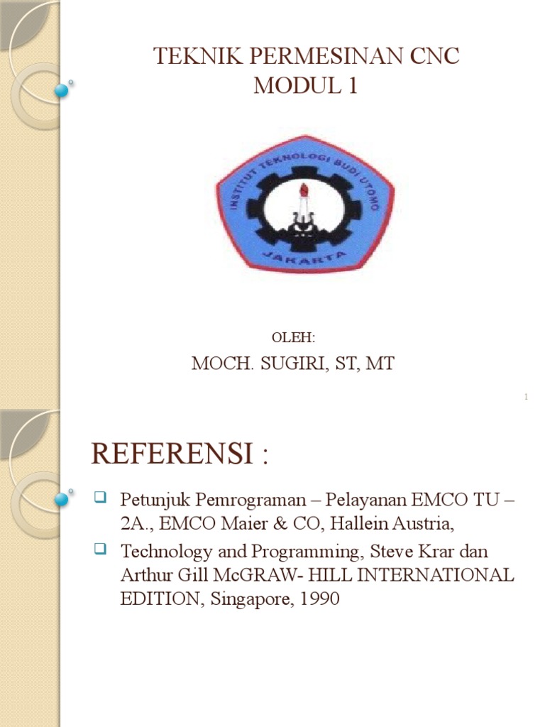 Materi Kuliah Teknik Permesinan CNC - Modul 1 & 2 | PDF