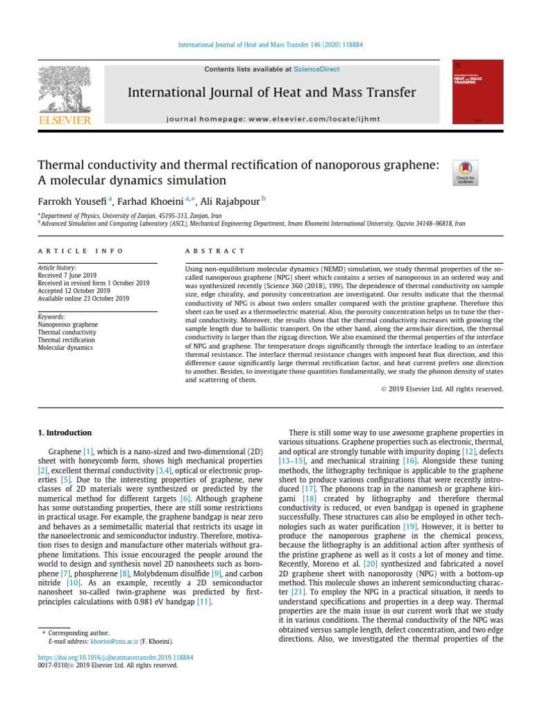 Thermal Conductivity And Thermal Rectification Of Nanoporous Graphene A