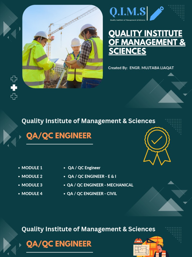 QA/QC Engineer Training Overview | PDF | Quality Assurance | Concrete