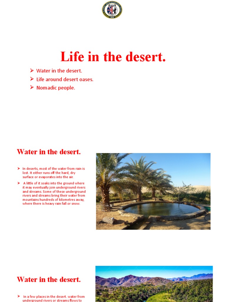 Life in Desert Oases and Nomadic Cultures | PDF