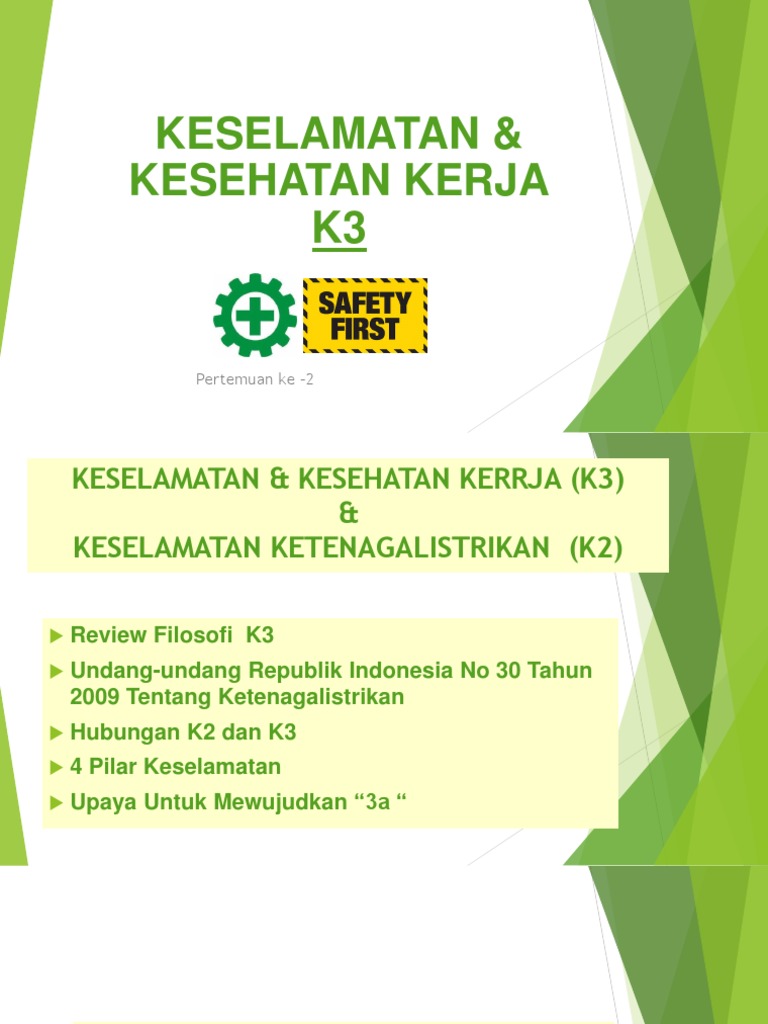 PERTEMUAN - 2 K3-K2 (13 Maret 2023) PDF | PDF