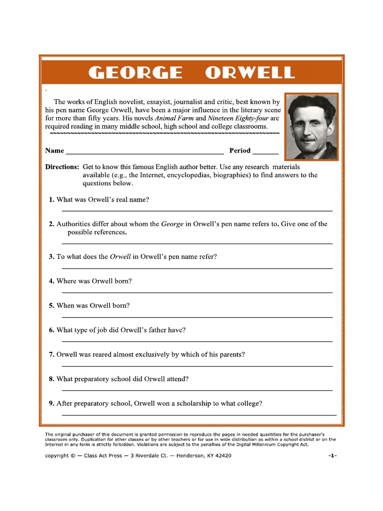 Orwell Biography | PDF
