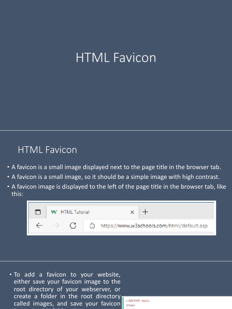 Topic 9 HTML Favicon PDF | PDF