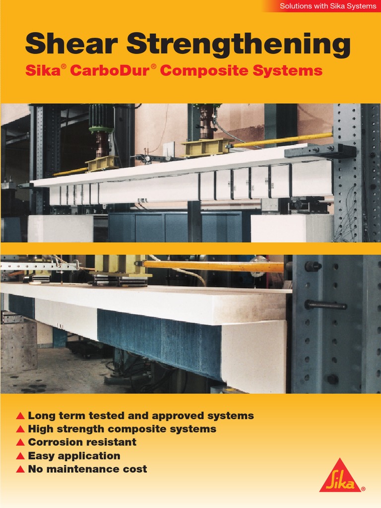 CarboDur Shear Strength | PDF | Composite Material | Strength Of Materials