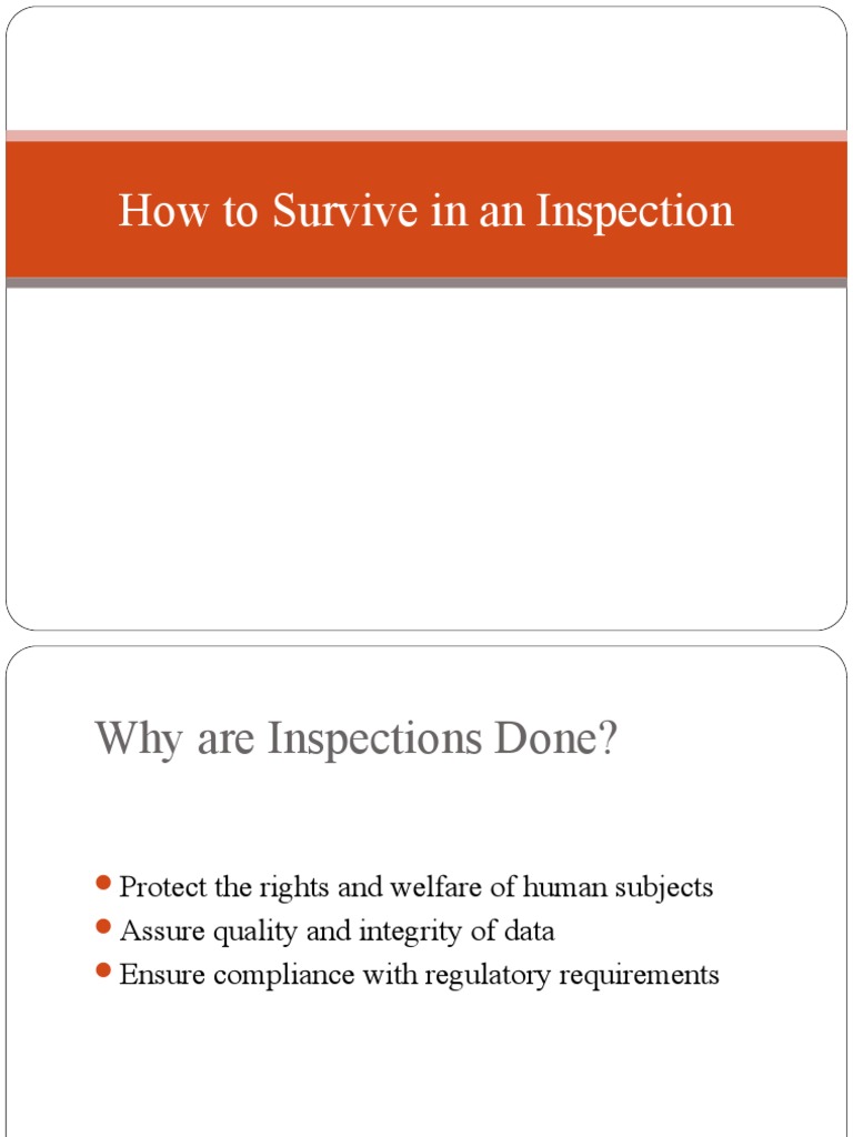 FDA Inspection Readiness Guide | PDF | Clinical Trial | Institutional ...