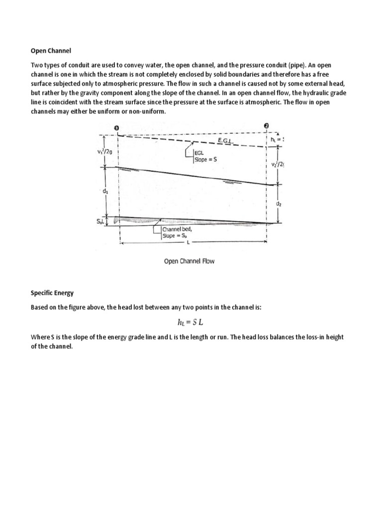 Lecture 8 - Open Channel | PDF | Continuum Mechanics | Physics