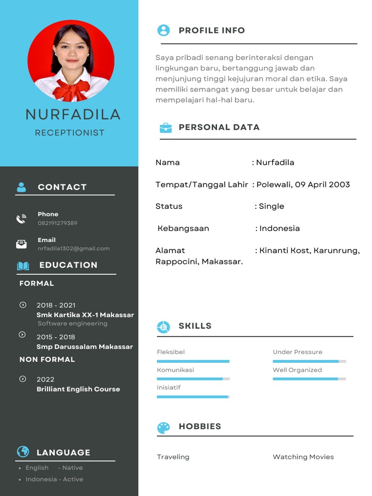 Professional CV Resume Template | PDF