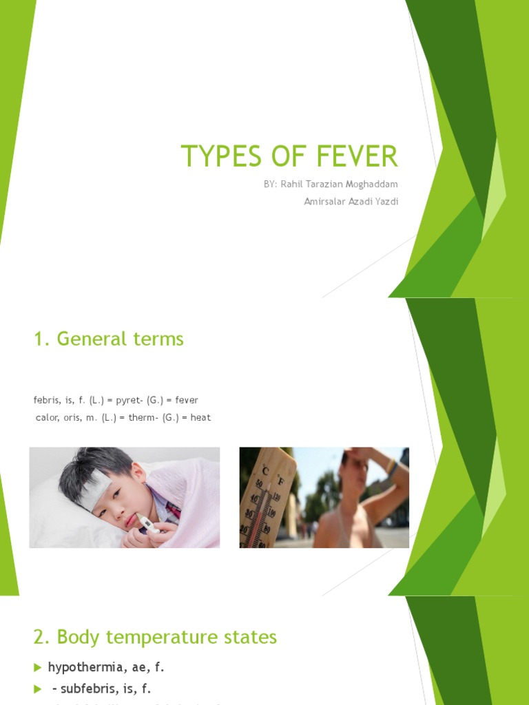 Types Of Fever Pdf Infection Inflammation 