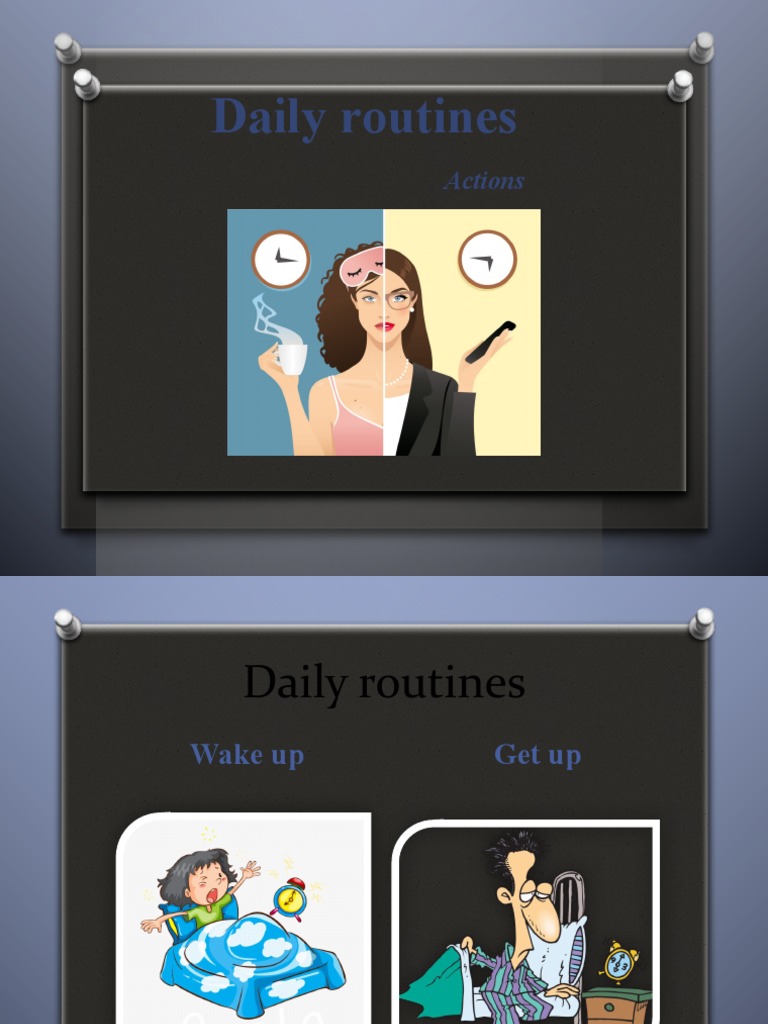 Daily routines .pptx | PDF