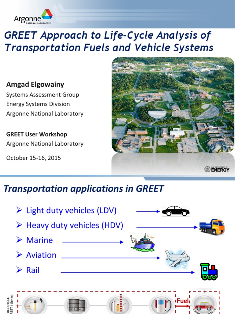 GREET LCA Approach-Elgowainy | PDF | Diesel Fuel | Life Cycle Assessment