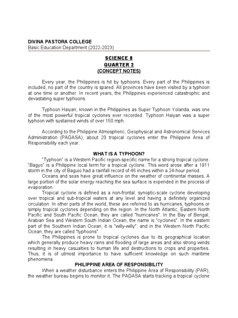 Science 8 Reviewer Second Quarter | PDF | Meteoroid | Comet