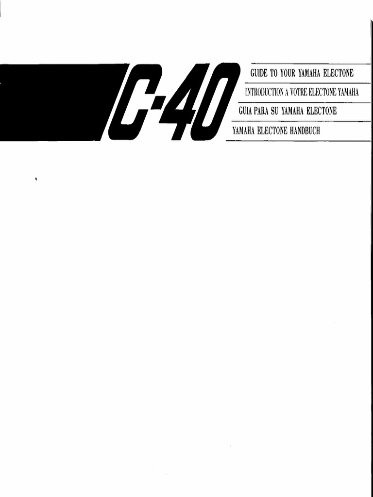 c40 Manual | PDF