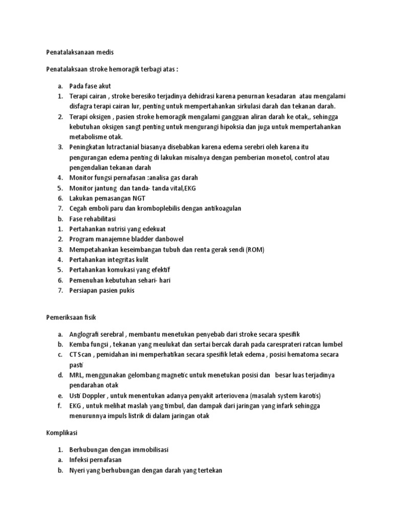 Penatalaksanaan Medis-1 | PDF