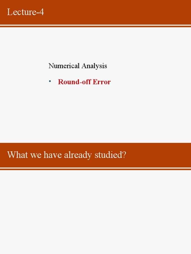 Lecture 4 | PDF | Significant Figures | Rounding