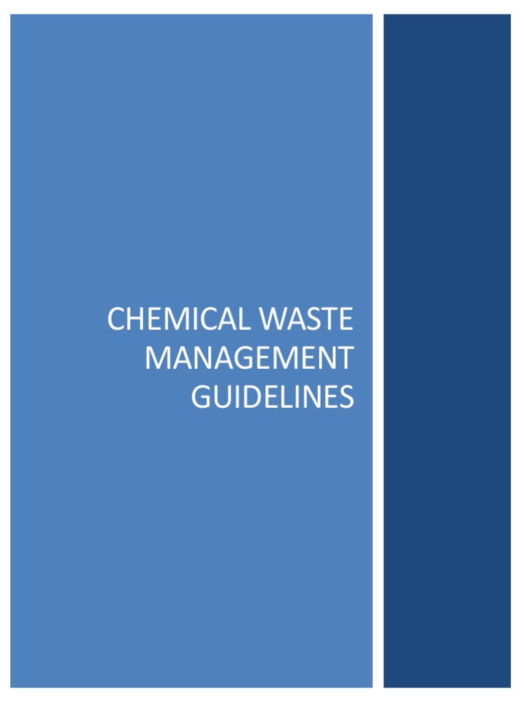 Chemical Waste Management Guidelines | PDF | Waste | Waste Management